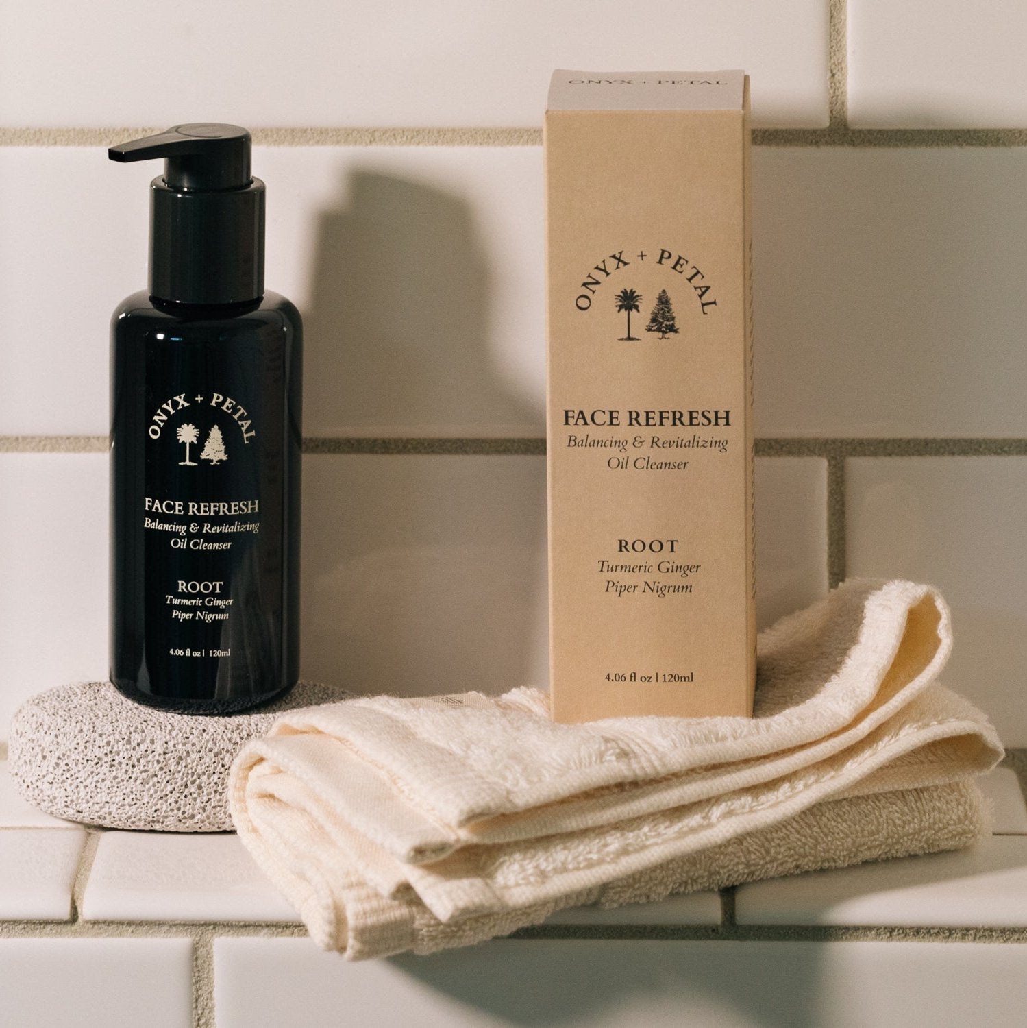 Face Refresh Oil Cleanser + Gentle Refresh Face Towel – ONYX + PETAL